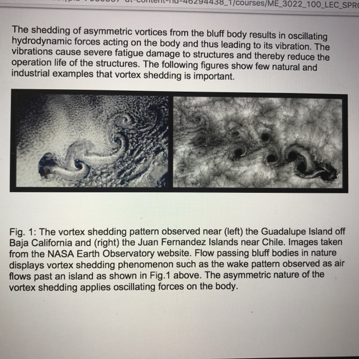 Solved Question: Suppose that the frequency of vortex | Chegg.com