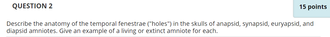 Solved QUESTION 2 15 points Describe the anatomy of the | Chegg.com