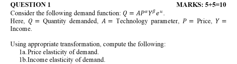 Solved QUESTION 1 MARKS: 5+5=10 Consider the following | Chegg.com Solved QUESTION 1 MARKS: 5+5=10 Consider the following | Chegg.com
