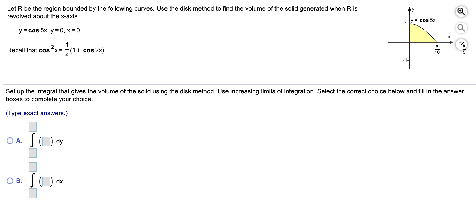 Solved Disk method setup questions. Will give thumbs up to | Chegg.com