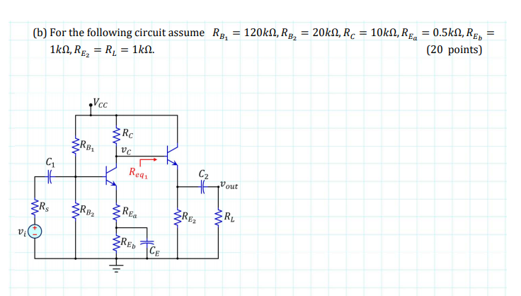 Solved Find the input resistance. output resistance, and | Chegg.com