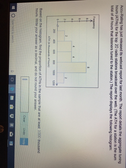 Solved Accu-Rating has just released its webcast report for | Chegg.com