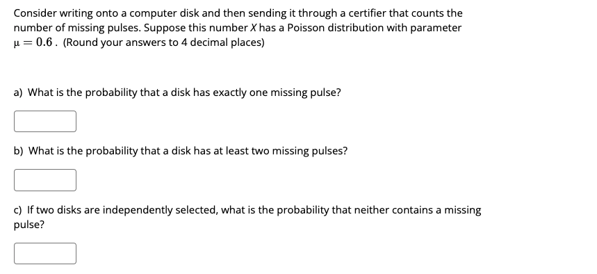 Solved Consider writing onto a computer disk and then | Chegg.com