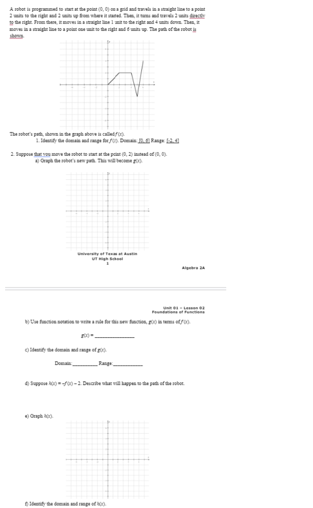 Solved A robot is programmed to start at the point (0,0) on | Chegg.com