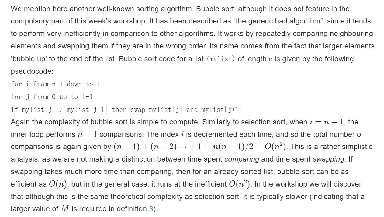 Solved Write A Function Bubblesortmylist Which Implements 