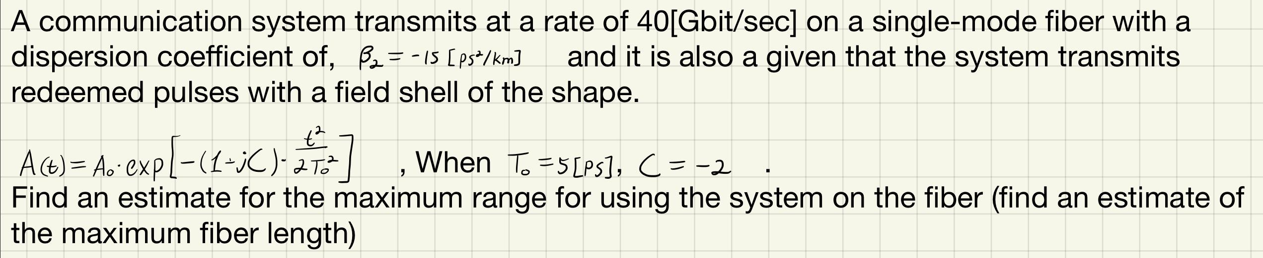 1.Open expression for modal dispersion in optical | Chegg.com