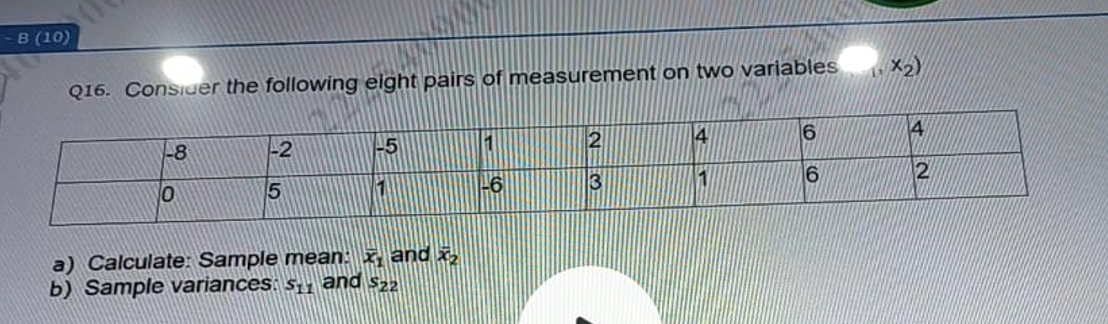 Solved Q16. ﻿Consiuer the following eight pairs of | Chegg.com