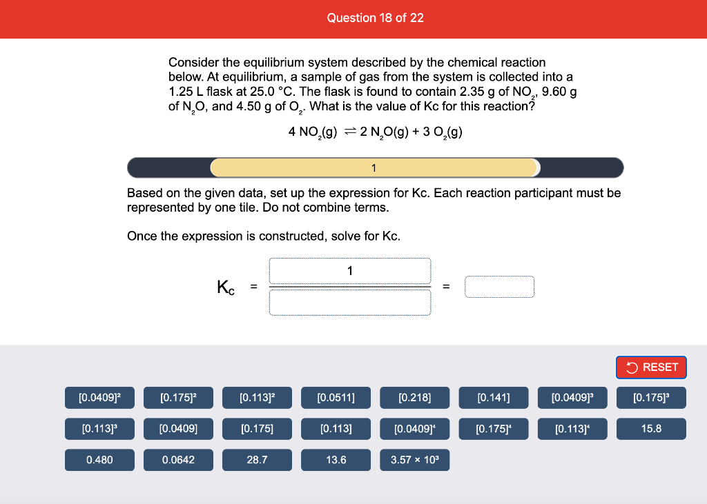 Solved Consider the equilibrium system described by the | Chegg.com