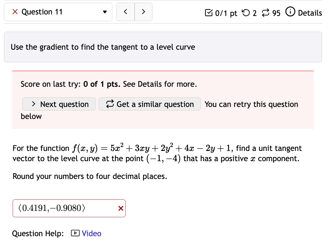 Solved Use the gradient to find the tangent to a level curve | Chegg.com