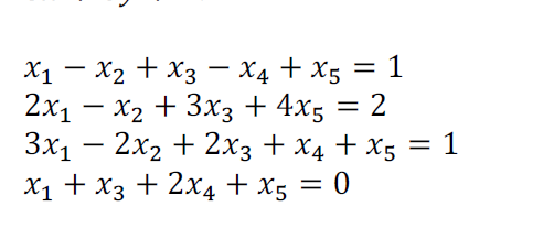 Solved Solve the following linear system of equations using | Chegg.com