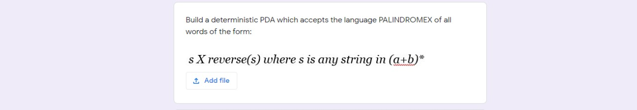 Solved Build A Deterministic Pda Which Accepts The Language