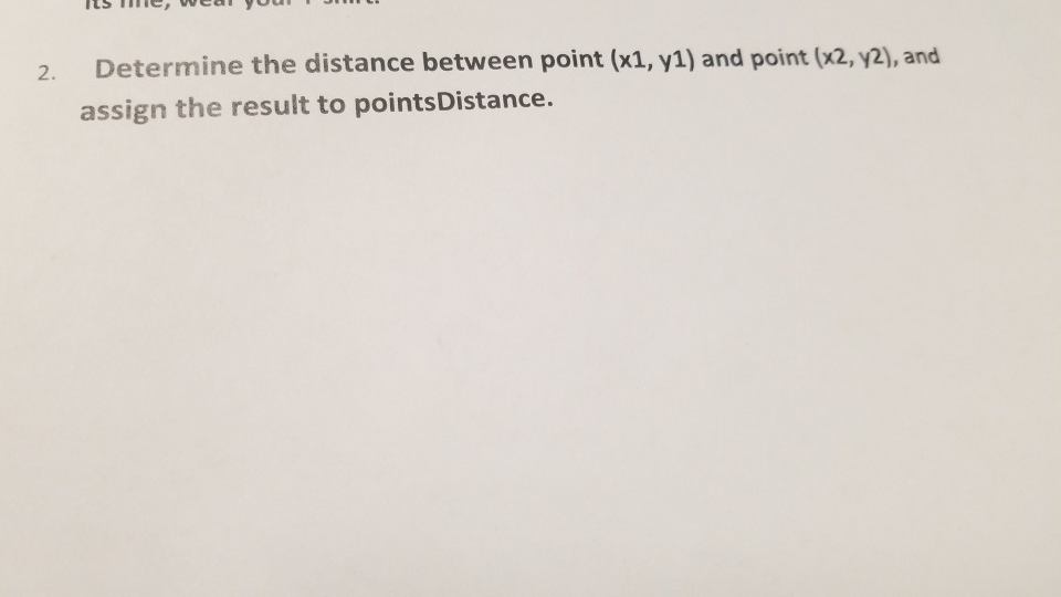Solved Determine the distance between point (x1, y1) and | Chegg.com