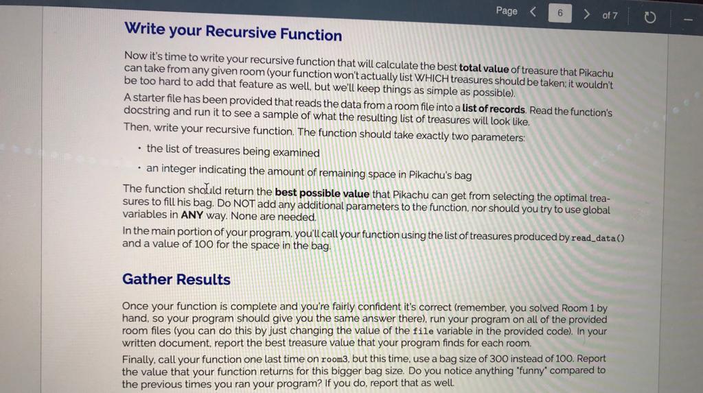 Solved Purpose: To practice recursion on an engaging problem | Chegg.com
