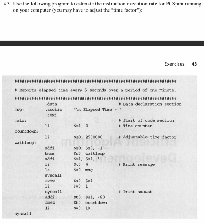 4 3 Use The Following Program To Estimate The