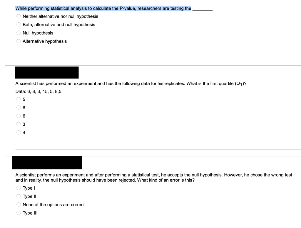 Solved While performing statistical analysis to calculate | Chegg.com