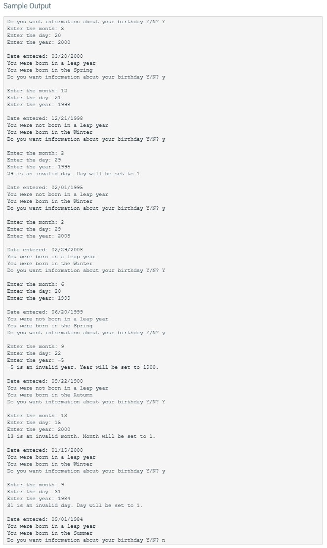 Solved Using JAVA, please write code for main in the order | Chegg.com