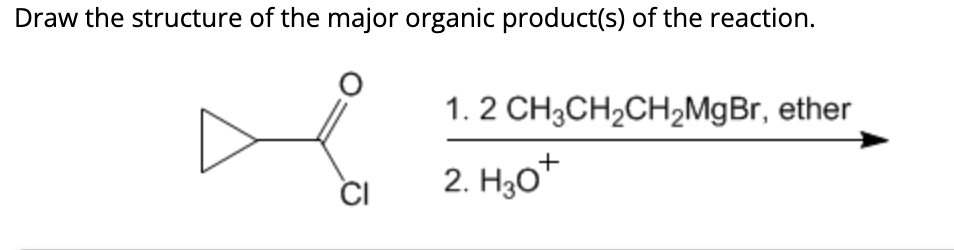 Solved Draw the structure of the major organic product(s) of | Chegg.com