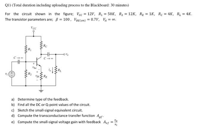 Solved Q1) (Total duration including uploading process to | Chegg.com