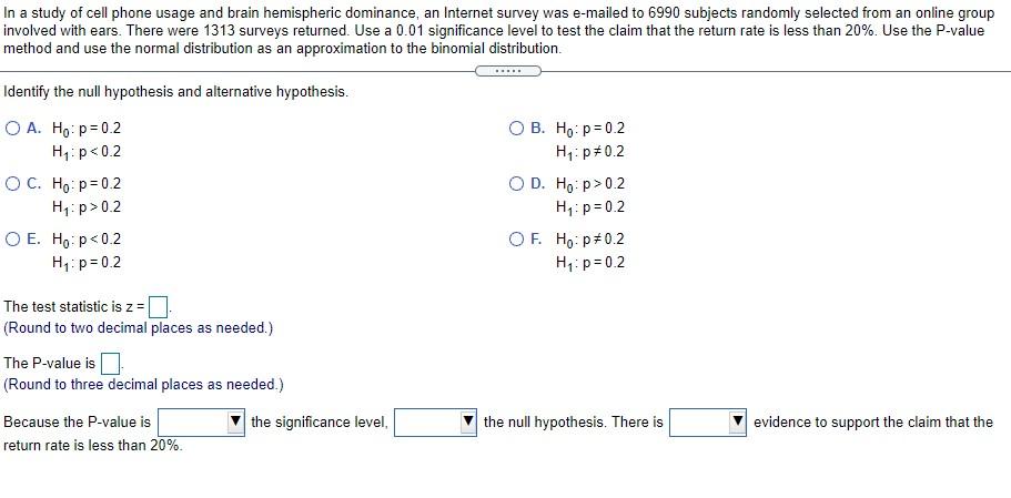 Solved drop down option 1: greater than/ less than drop down | Chegg.com