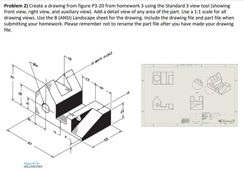 Solved Create a drawing from figure P3-44 from Homework 3 | Chegg.com