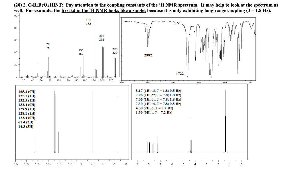 Solved Provide structures consistent with each set of | Chegg.com