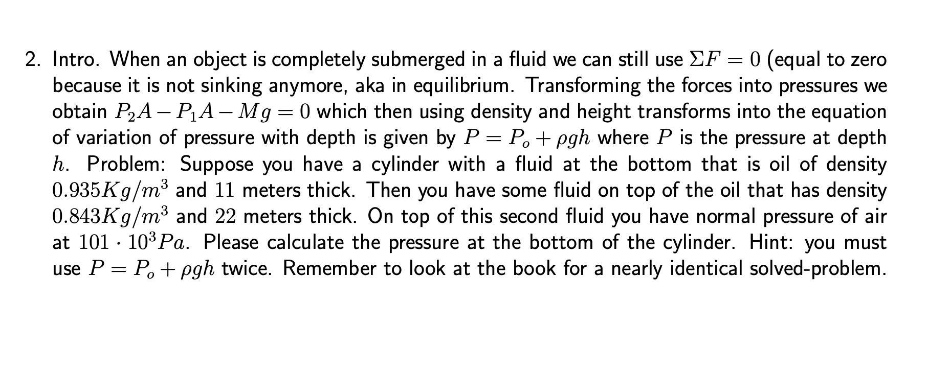 Solved 2. Intro. When an object is completely submerged in a | Chegg.com