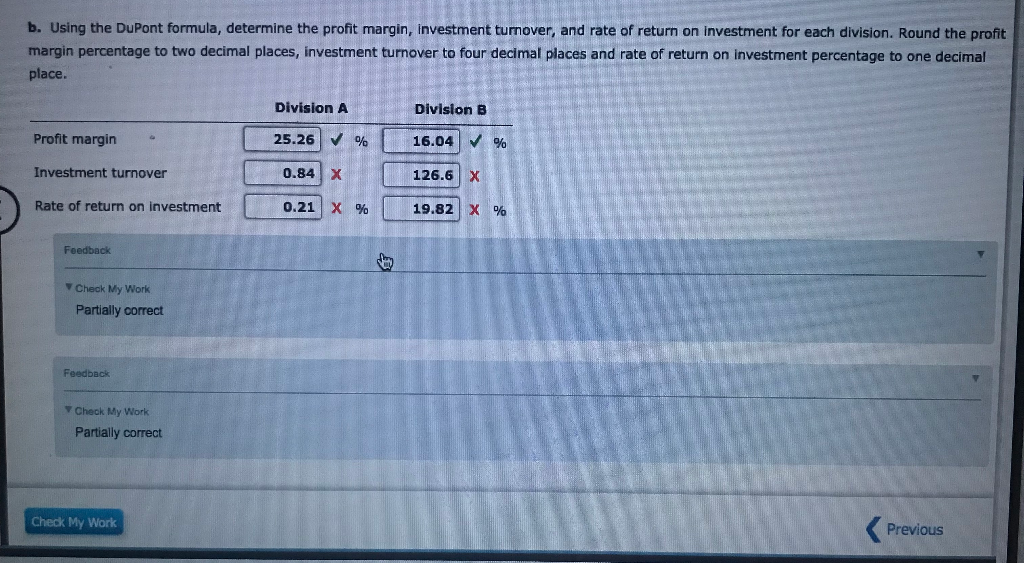Solved b. Using the DuPont formula, determine the profit | Chegg.com Solved b. Using the DuPont formula, determine the profit | Chegg.com