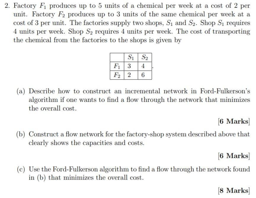 2. Factory Fi produces up to 5 units of a chemical | Chegg.com
