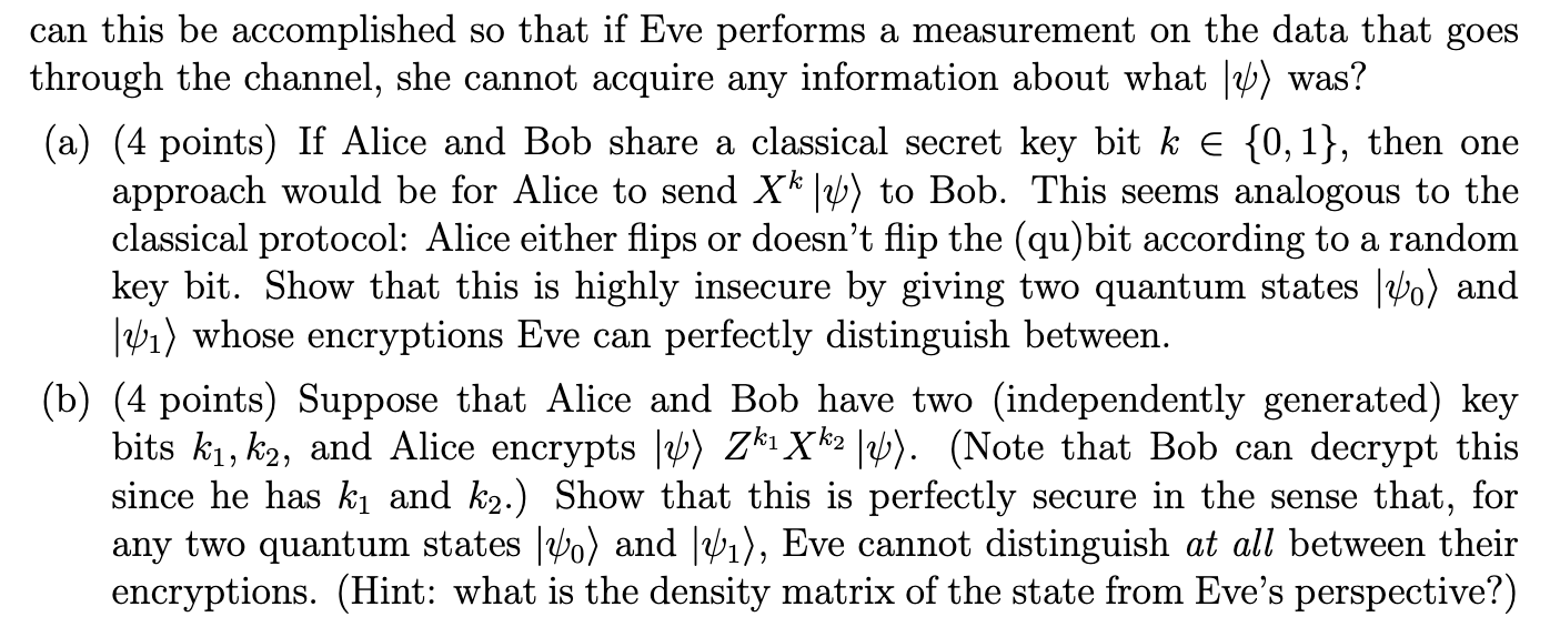 Solved (8 points) (Secret key encryption) Recall the | Chegg.com