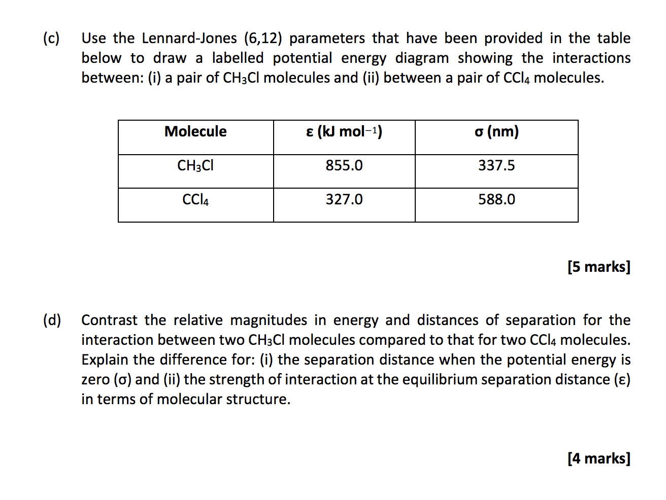 Solved Question A1 Total for Question A1: [15 marks] | Chegg.com