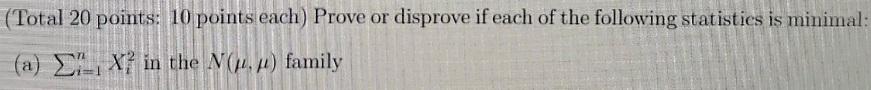 Solved (Total 20 points: 10 points each) Prove or disprove | Chegg.com