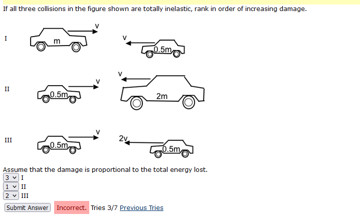 Solved If all three collisions in the figure shown are | Chegg.com