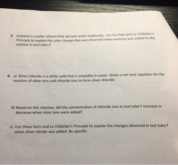 Solved Part A Effect of Concentration Test Tube Reagents | Chegg.com