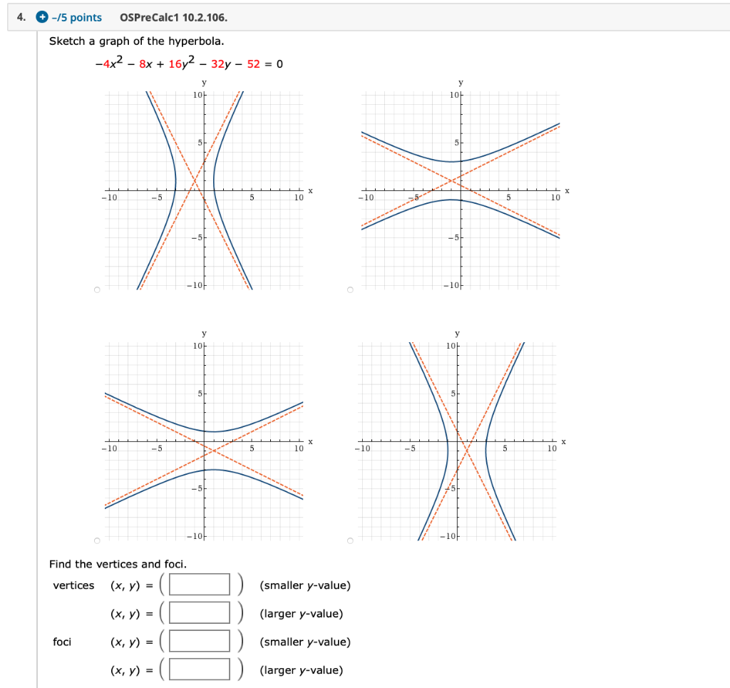 Solved 1. 0/6 points Previous Answers OSPreCalc1 10.2.086. | Chegg.com Solved 1. 0/6 points Previous Answers OSPreCalc1 10.2.086. | Chegg.com