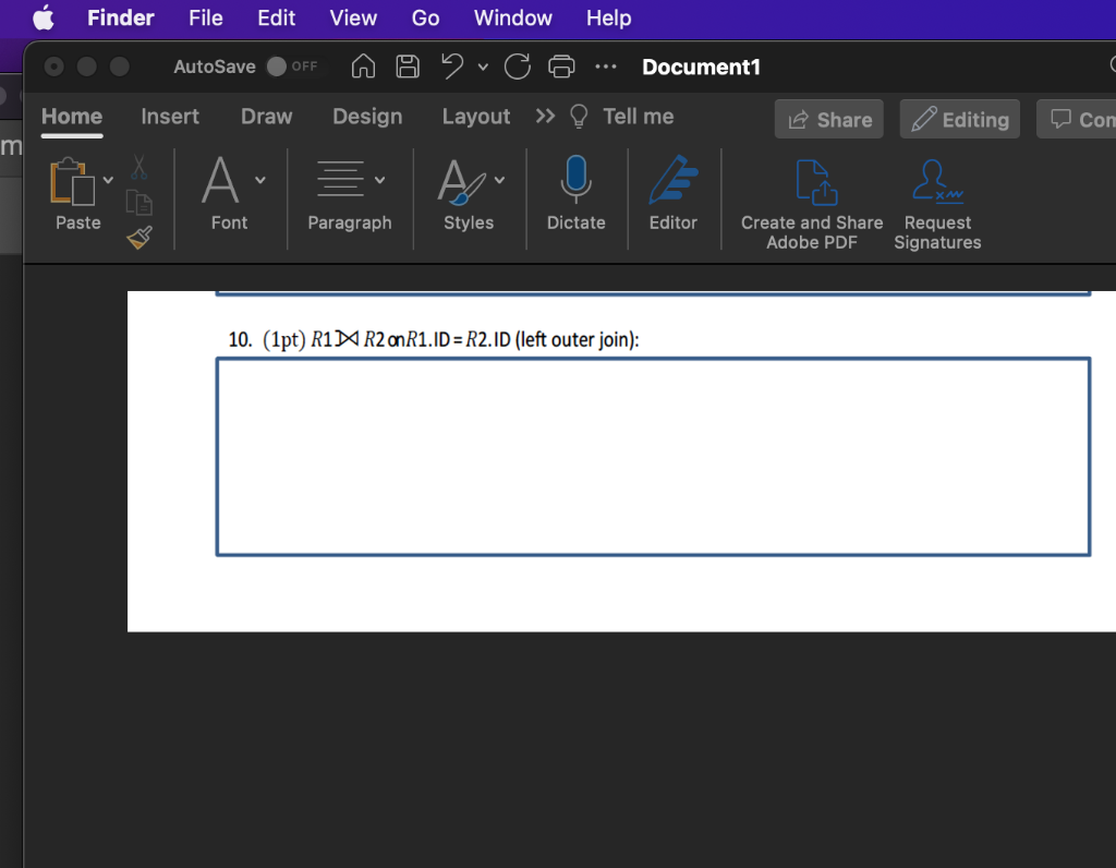 Solved Given R1 and R2 compute the resulting relation for | Chegg.com