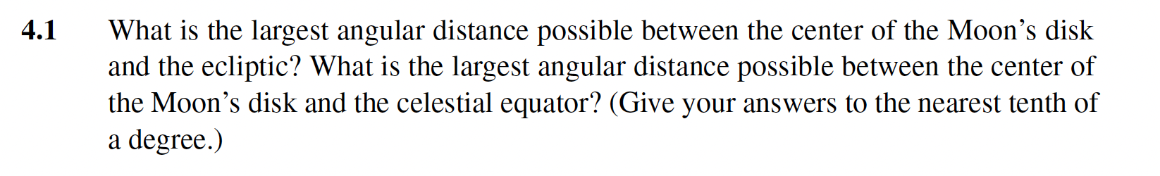 Solved What is the largest angular distance possible between | Chegg.com