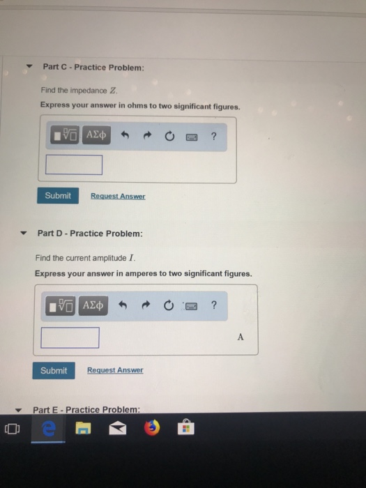 Solved Constants Now let's apply Z = V/R2 + [wL-(1/wc)2 and | Chegg.com
