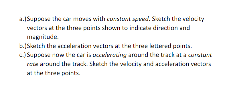 Solved Practice Problem: Figure 3: Circular Road track. A | Chegg.com