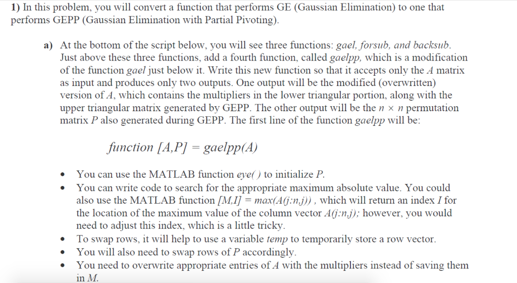 1) In this problem, you will convert a function that | Chegg.com