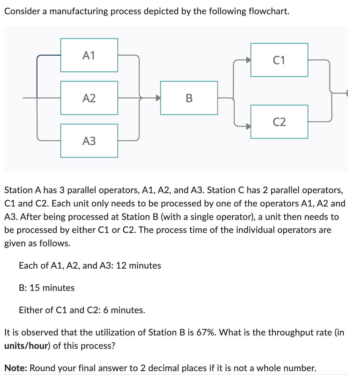 Solved Note: Round your final answer to 2 ﻿decimal places if | Chegg.com