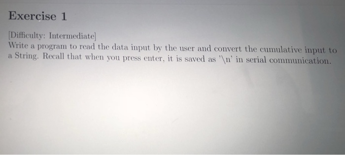 Solved Exercise 1 Difficulty Intermediate Write A Program