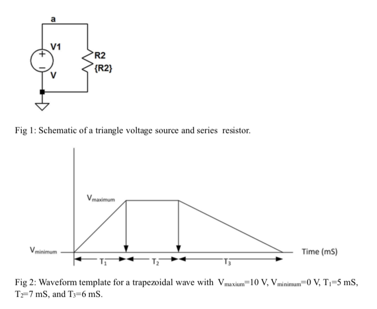 Solved The circuit shown below has a trapezoidal wave | Chegg.com