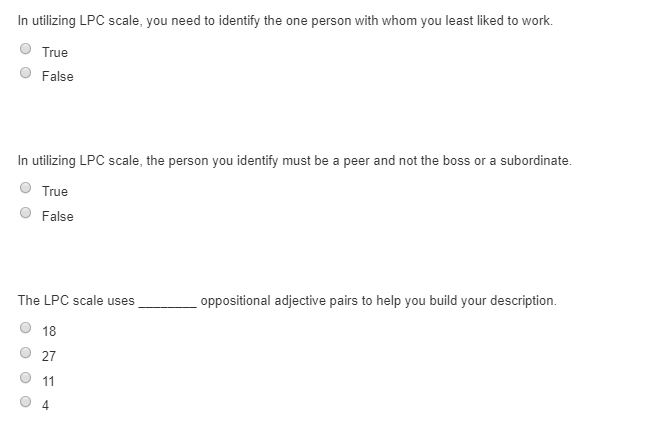 Solved In utilizing LPC scale, you need to identify the one | Chegg.com