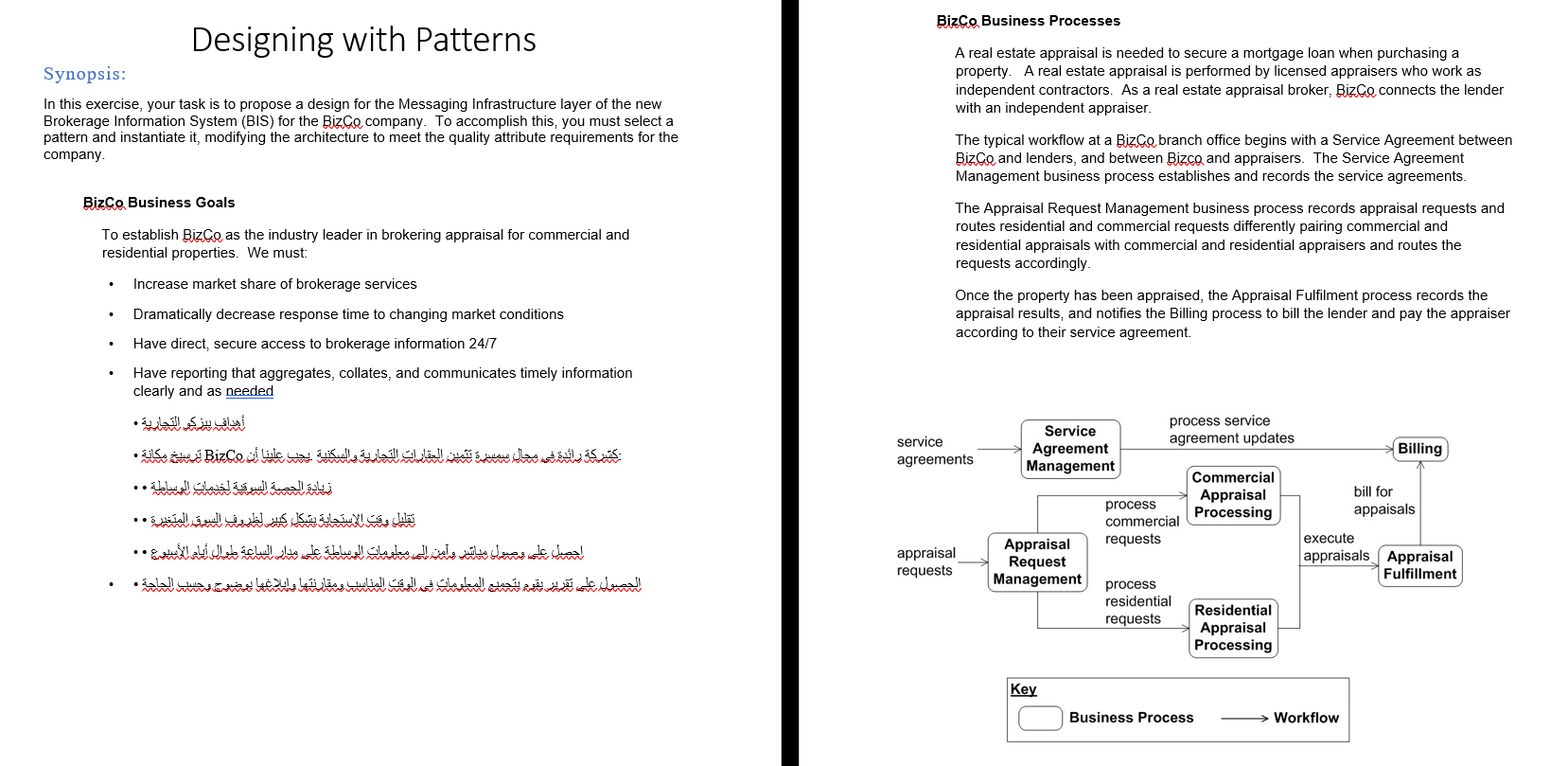 Designing with Patterns Synopsis: In this exercise, | Chegg.com
