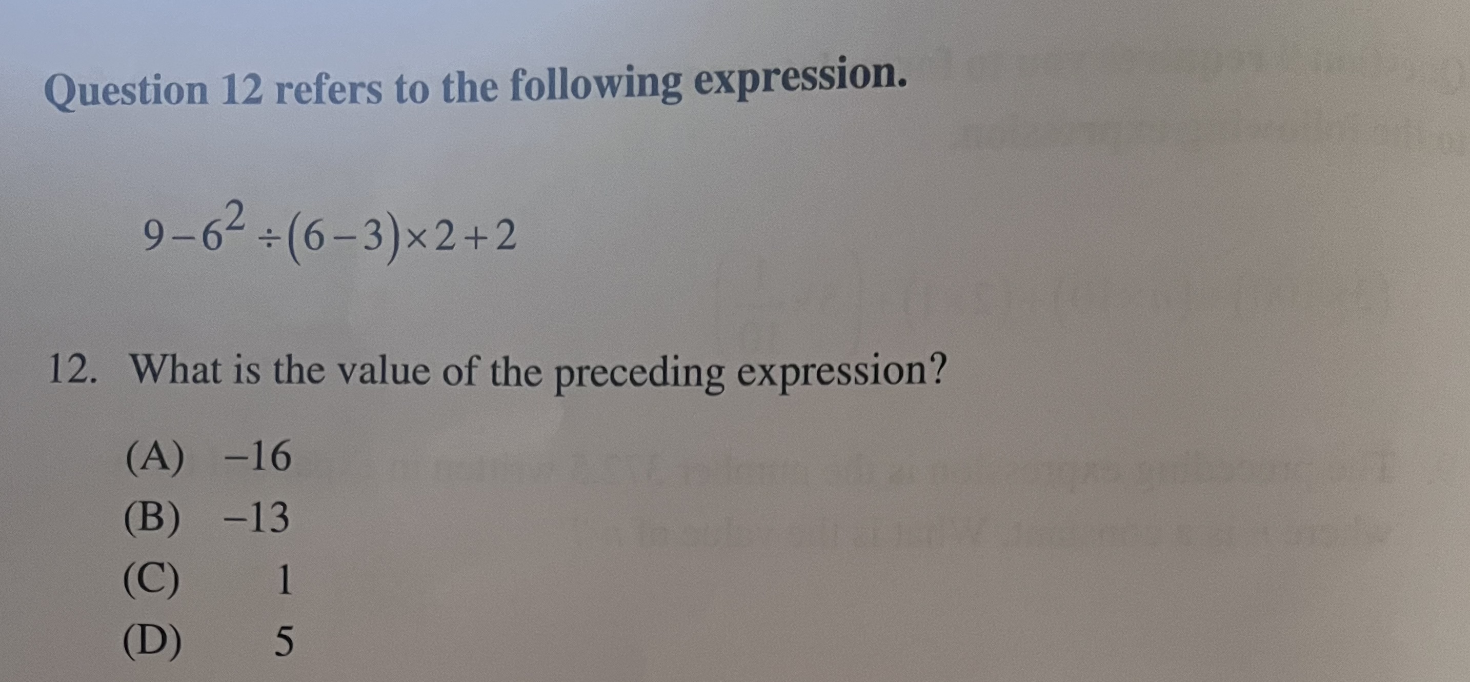 Solved 16. Which of the following expressions is the prime | Chegg.com