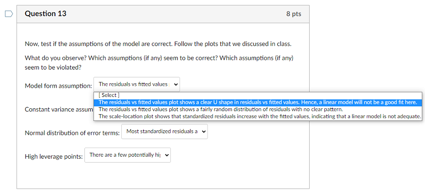 Multiple linear regression results: Dependent | Chegg.com