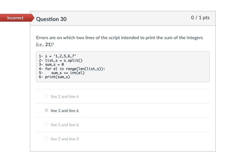 Solved Errors are on which two lines of the script intended | Chegg.com