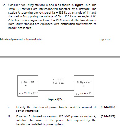 Solved c Consider two utility stations A and B as shown in | Chegg.com