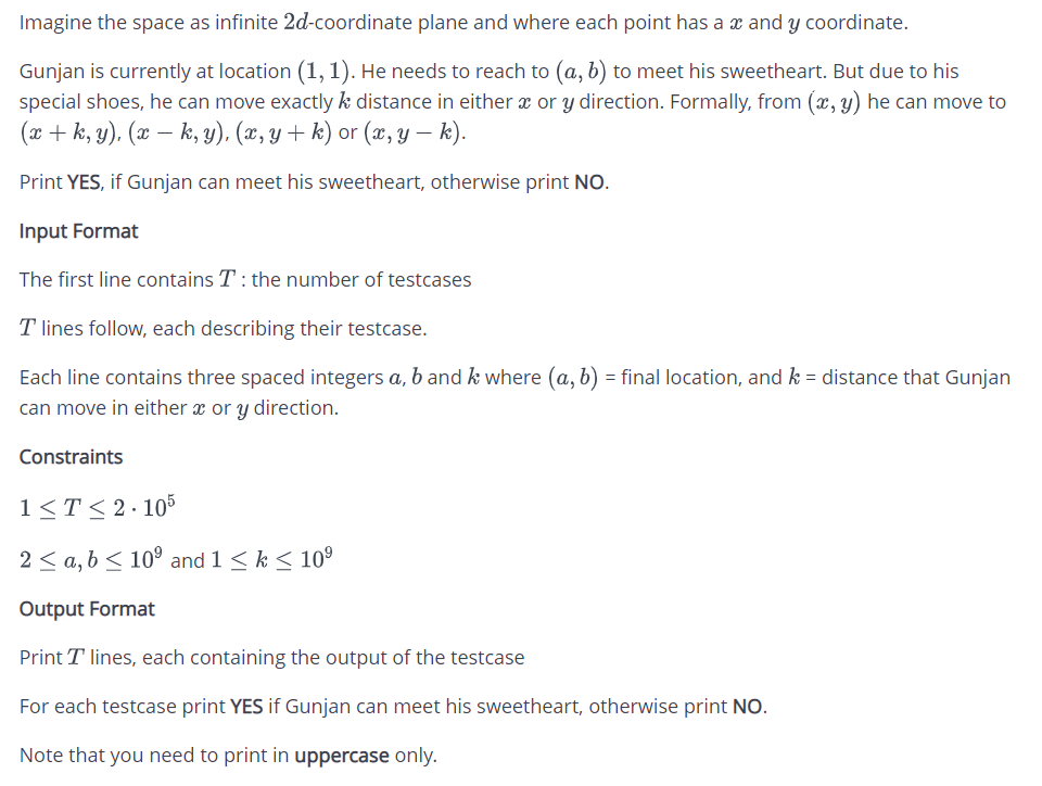 Solved Imagine the space as infinite 2d-coordinate plane and | Chegg.com