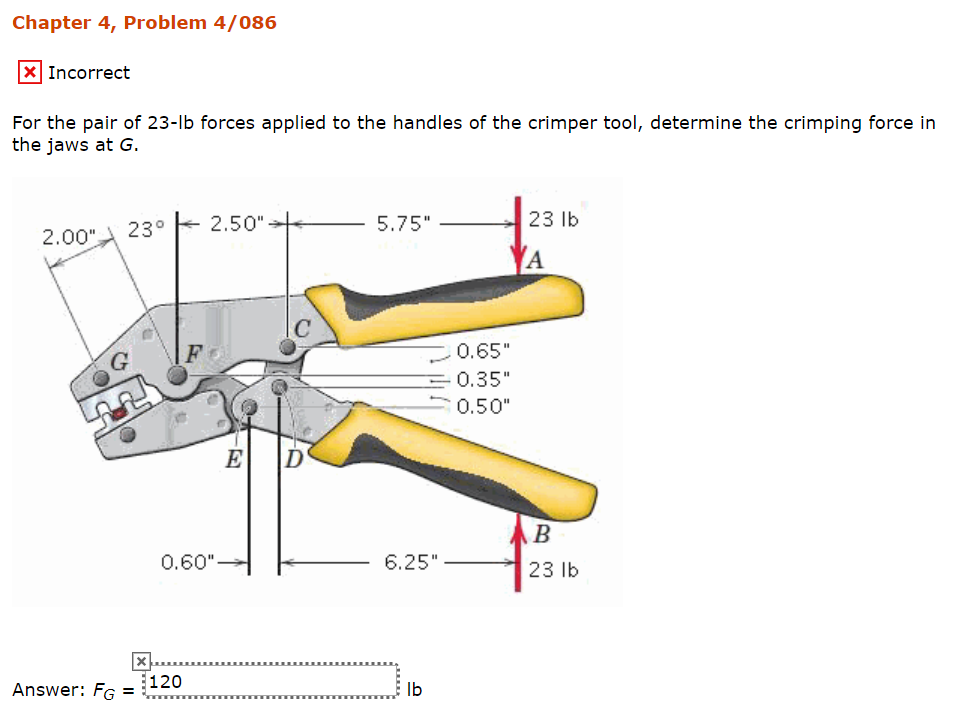 Solved Chapter 4, Problem 4/086 XIncorrect For the pair of | Chegg.com